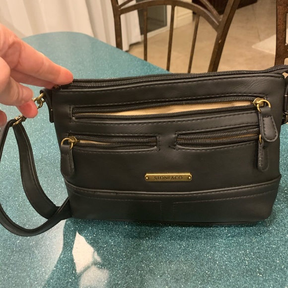 Stone & Co. | Bags | Stone And Co Leather Crossbody Bag Black | Poshmark